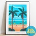 Florida Poster Travel Printable Vintage Style Florida Art Florida Beach ...