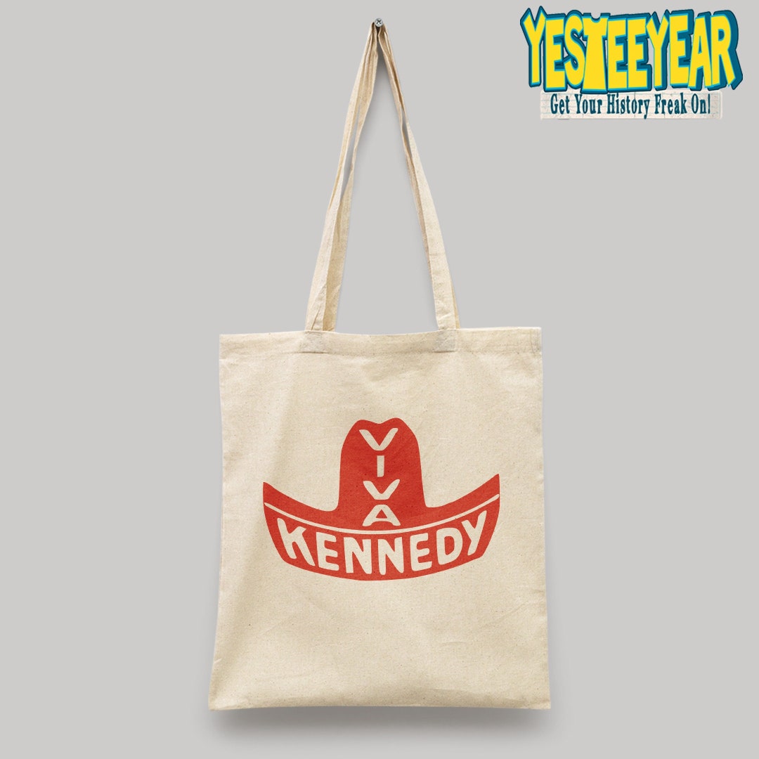 Retro JFK Tote Bag Viva Kennedy John F Kennedy Vintage Political ...