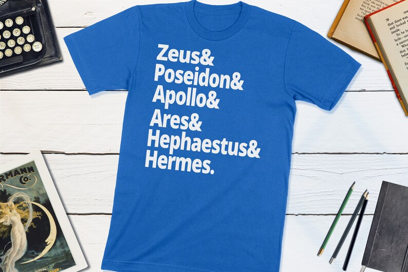 Greek Mythology Shirt Ancient Greek Gods T-shirt Zeus - Etsy