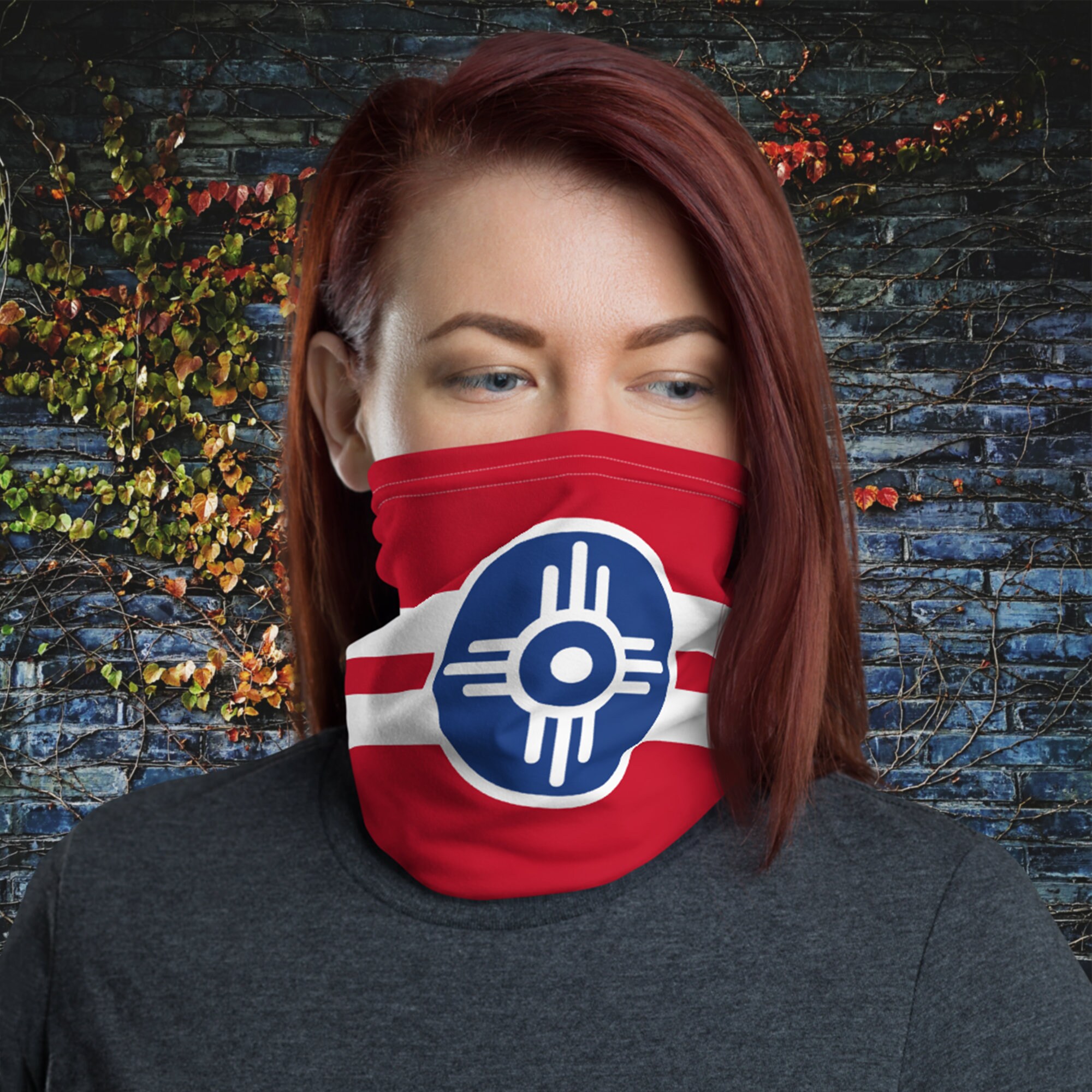 Wichita Flag Neck Gaiter Wichita Kansas Face Shield - Etsy