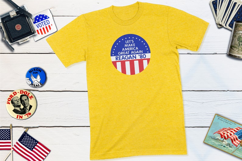 Ronald Reagan Let's Make America Great Again 1980 - Etsy UK Ronald Reagan Let's Make America Great Again 1980 - Etsy UK