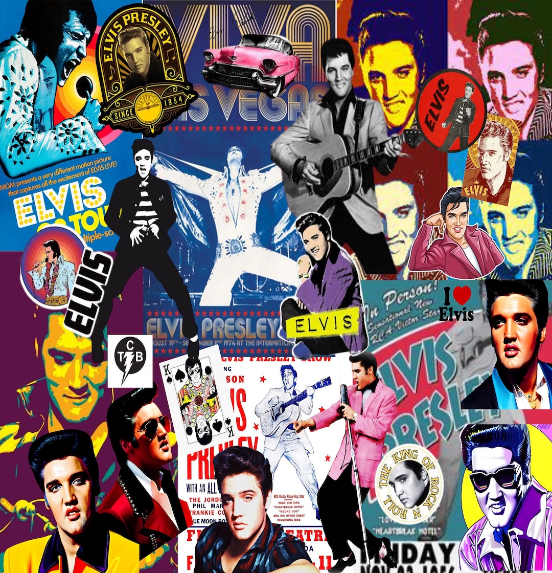 Elvis Collage Digital Download 20 Oz Tumbler Art Design - Etsy