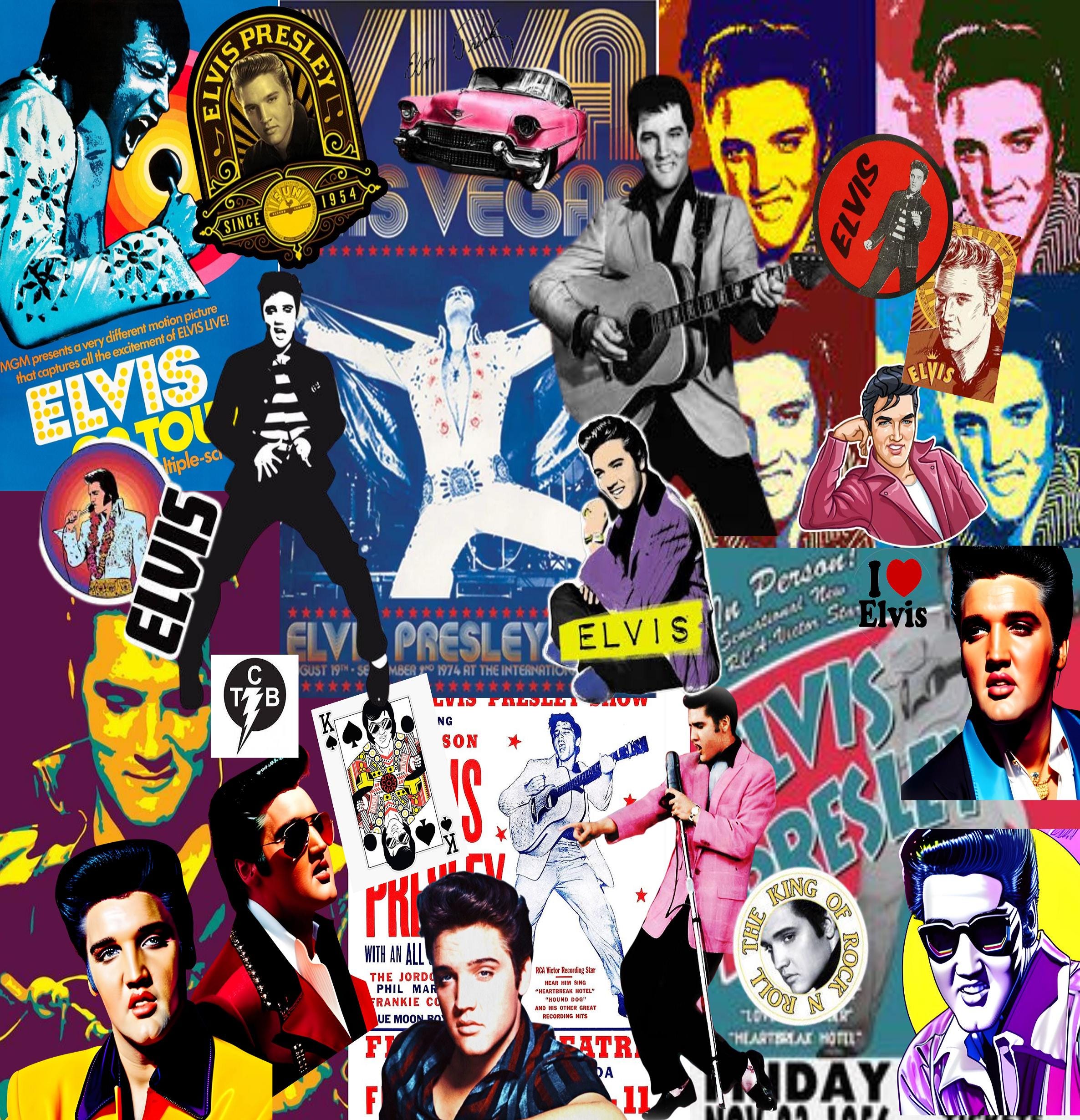 Elvis Collage Digital Download 20 Oz Tumbler Art Design - Etsy