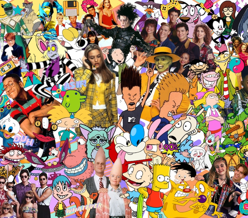 90s Collage Digital Download 20 Oz Tumbler Art Design - Etsy