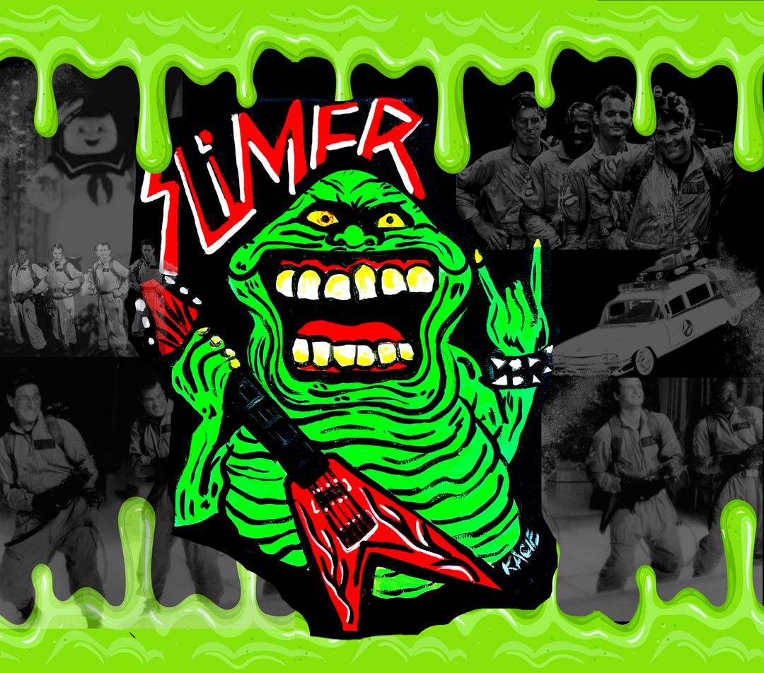 Slimer From Ghostbusters Rock N Roll Tumbler 20 Oz Digital Download - Etsy