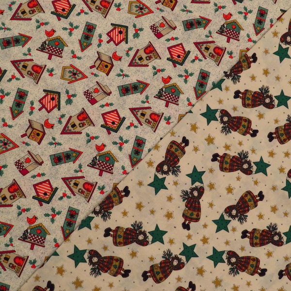 Vintage Christmas Fabric - Etsy
