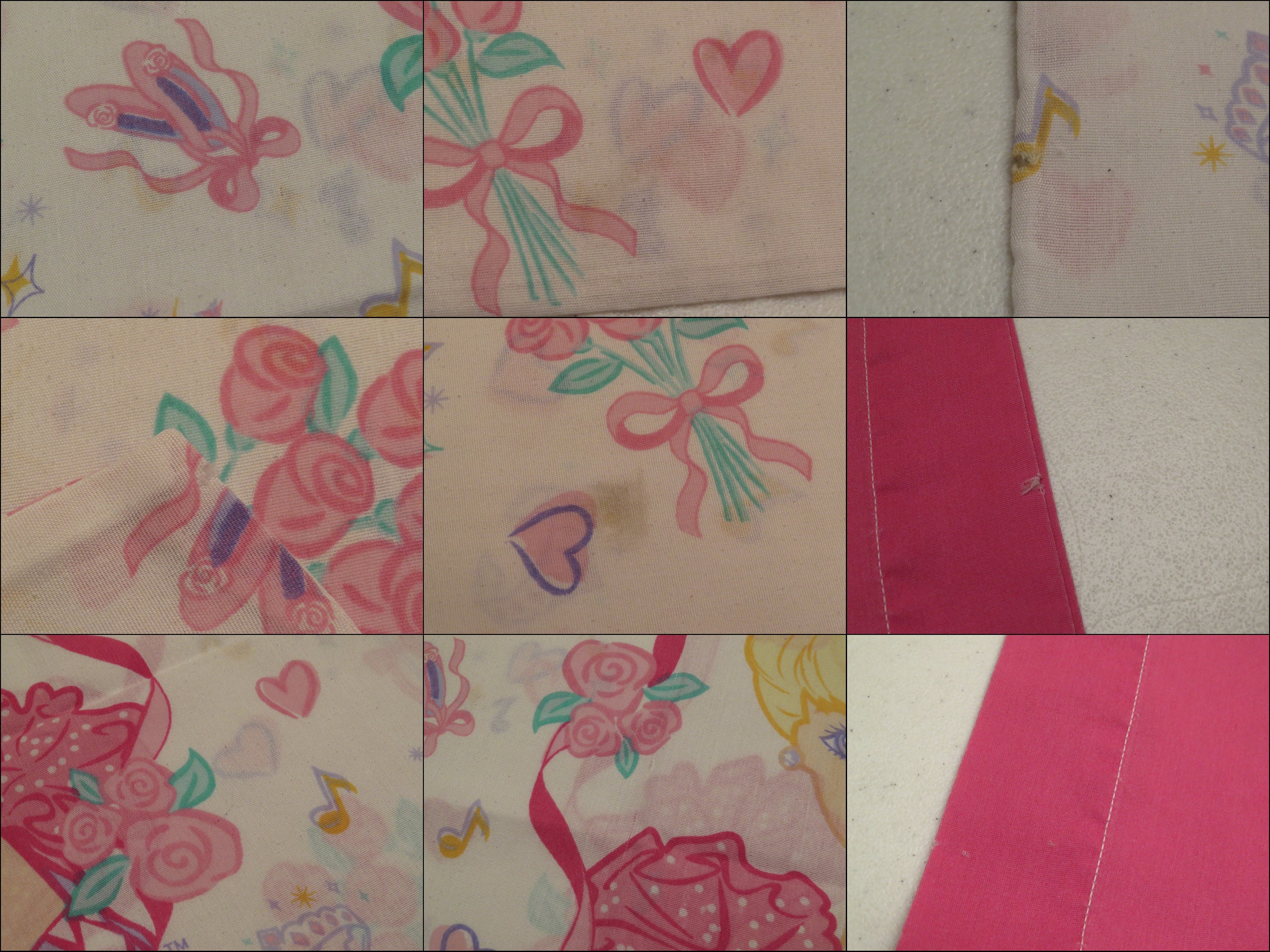 Vintage Barbie Twin Sheet Set Includes Flat Fitted And Pillowcase