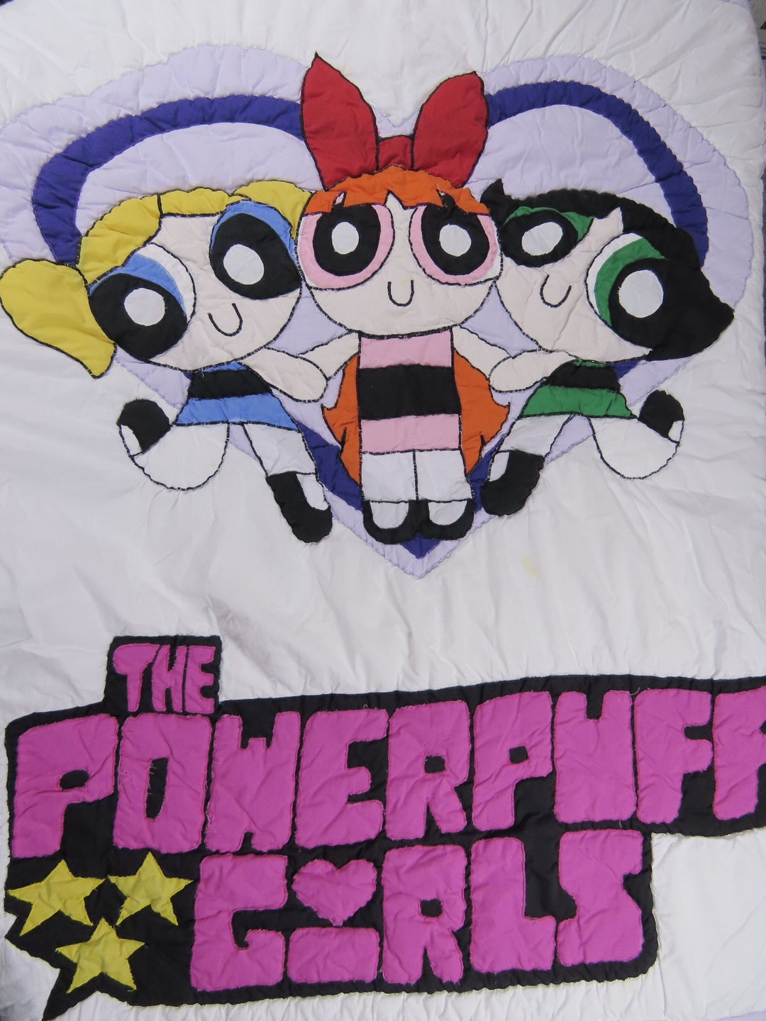 Vintage Powerpuff Girls Quilted Blanket - Etsy