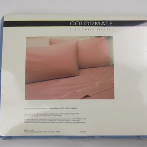 Vintage Sears Colormate Twin Flat Sheet -new in Package - Etsy