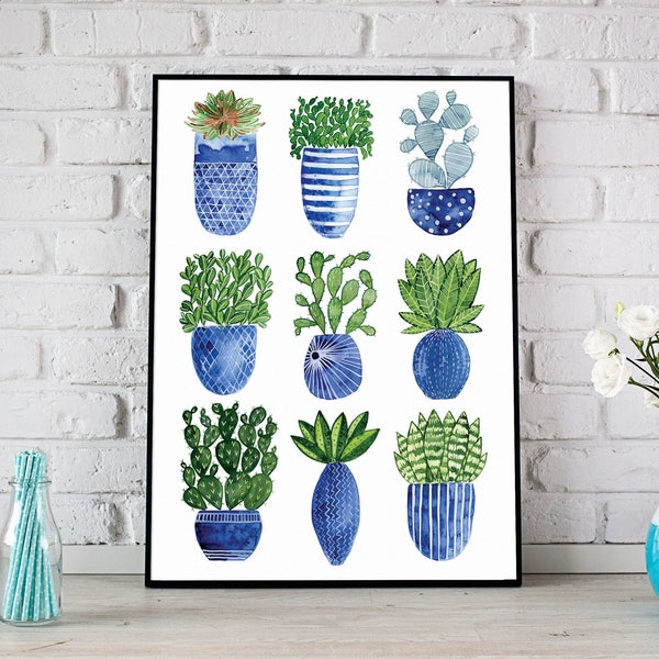 Cactus Poster - Etsy