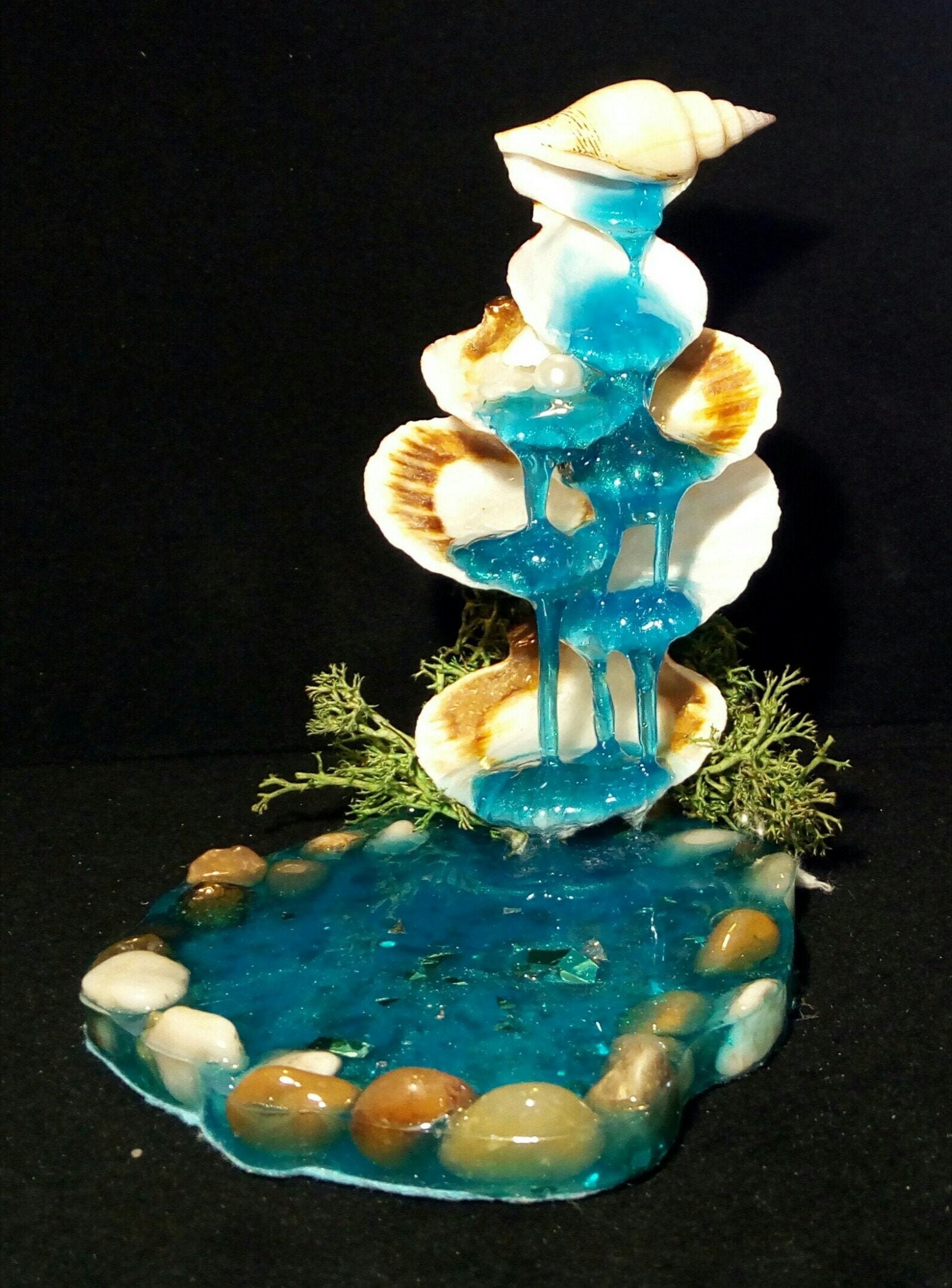 Fairy Garden Shell Waterfall | Etsy