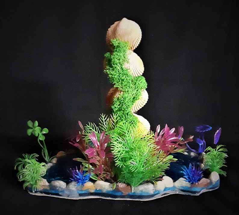 Custom Fairy Garden Shell Waterfall - Etsy