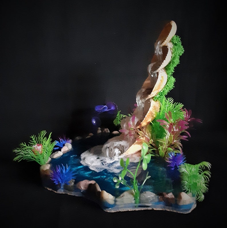 Custom Fairy Garden Shell Waterfall - Etsy