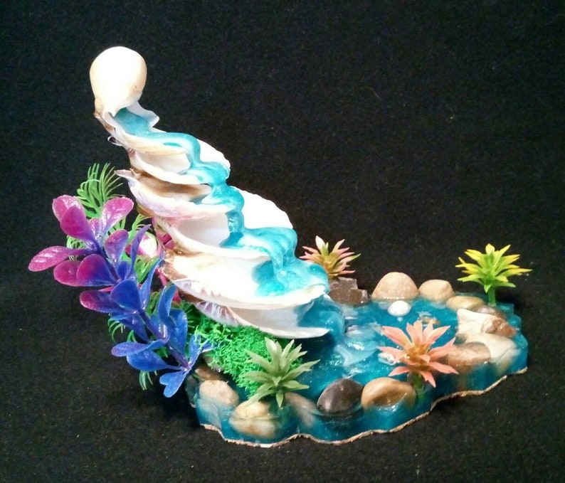 Fairy Garden Shell Waterfall - Etsy