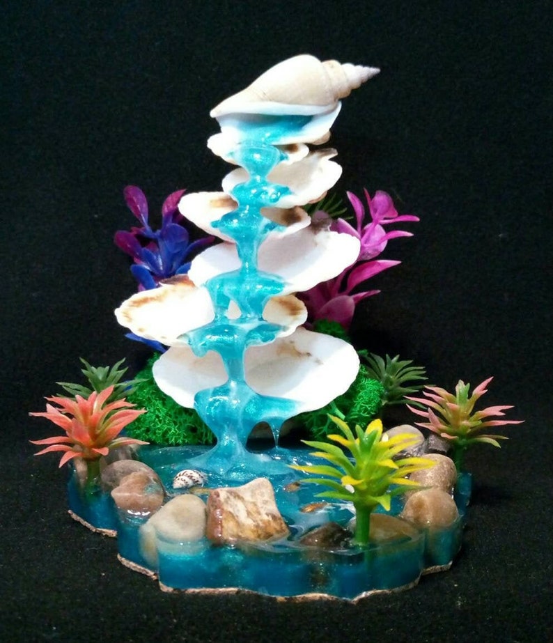Fairy Garden Shell Waterfall - Etsy