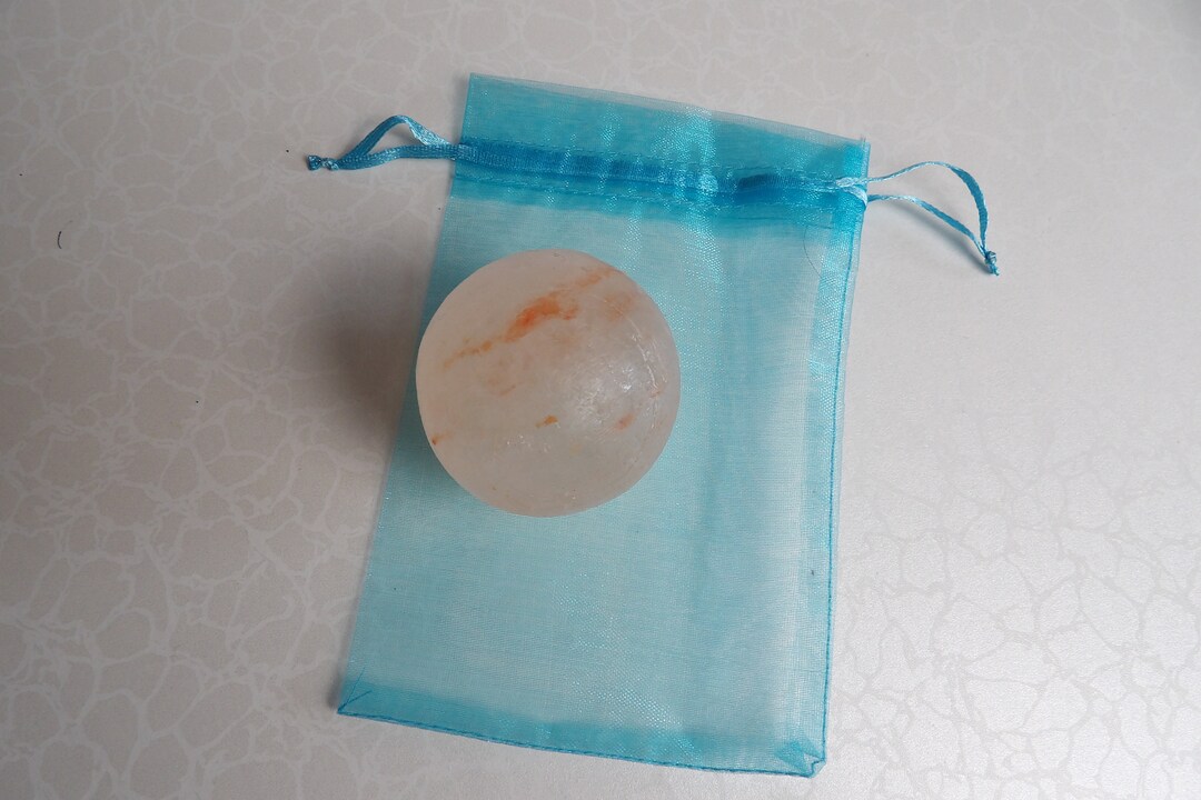 Himalayan Salt Ball in Bag. Natural Mineral Stone Salt Deodorant Kills ...