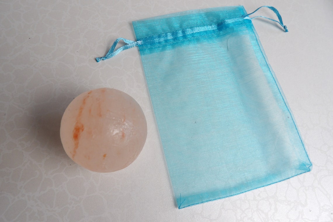 Himalayan Salt Ball in Bag. Natural Mineral Stone Salt Deodorant Kills ...