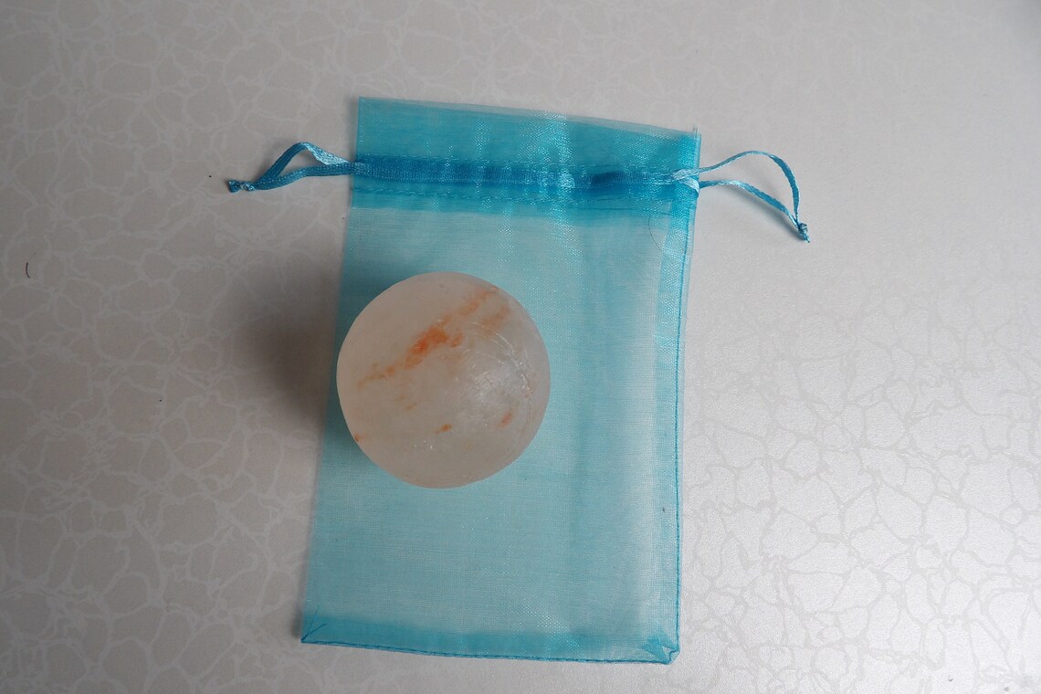 Himalayan Salt Ball in Bag. Natural Mineral Stone Salt Deodorant Kills ...