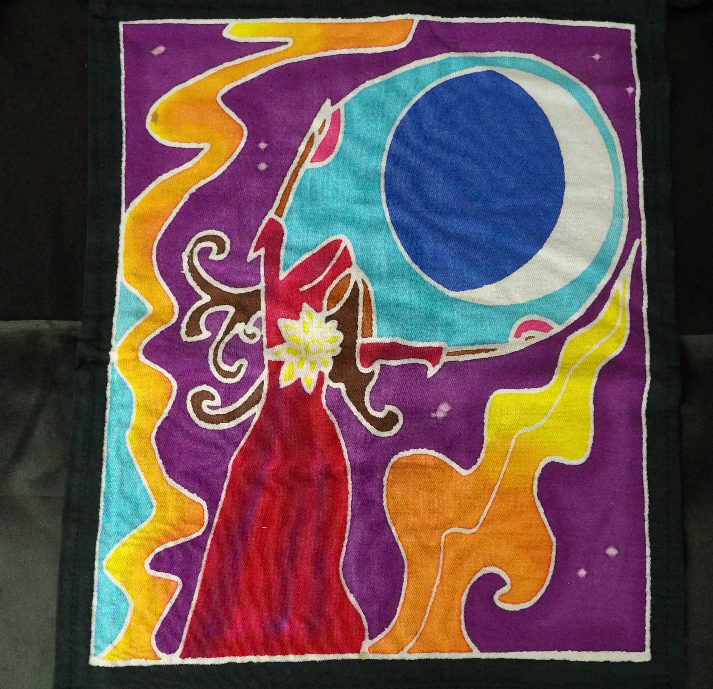 Moon Goddess Prayer Flags 7 Flag Meditation Banner Indoor or | Etsy