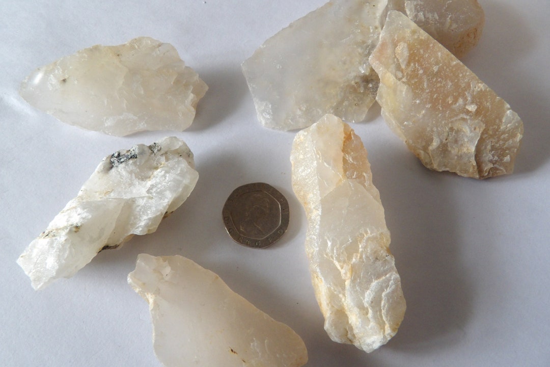 Rough Moonstone, Raw Crystal, Peach Grey White Gemstone, Mine Run ...
