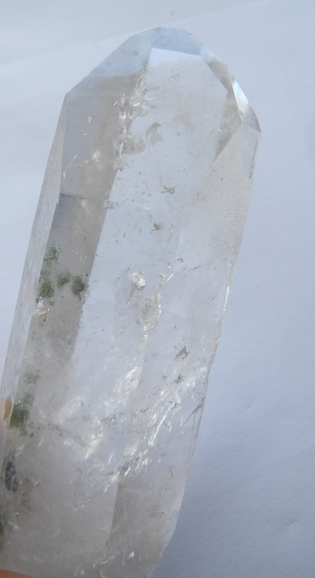 Angelic Channelling Grounding Large Chlorite in Quartz Point. Celestial ...