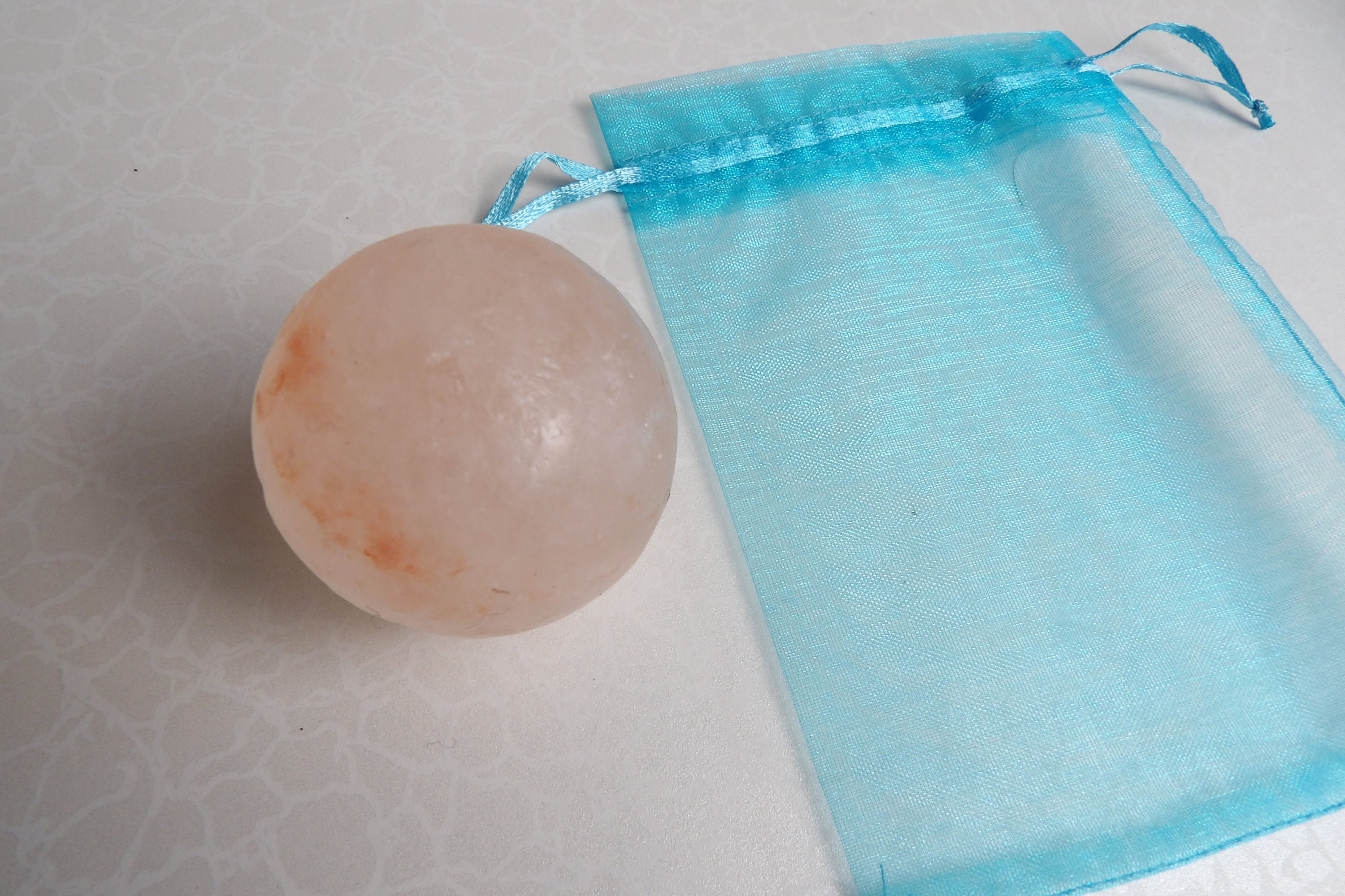 Himalayan Salt Ball in Bag. Natural Mineral Stone Salt Deodorant Kills ...