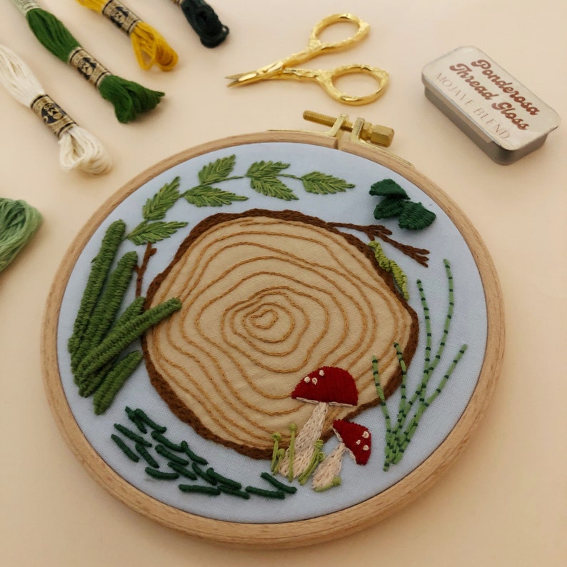 3D Woodland. Advanced Hand Embroidery DIY Craft Kit Stitch - Etsy