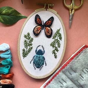 Bug Collector- Advanced 3D Hand Embroidery DIY Craft Kit, Stumpwork, Pop up Stitching - Etsy