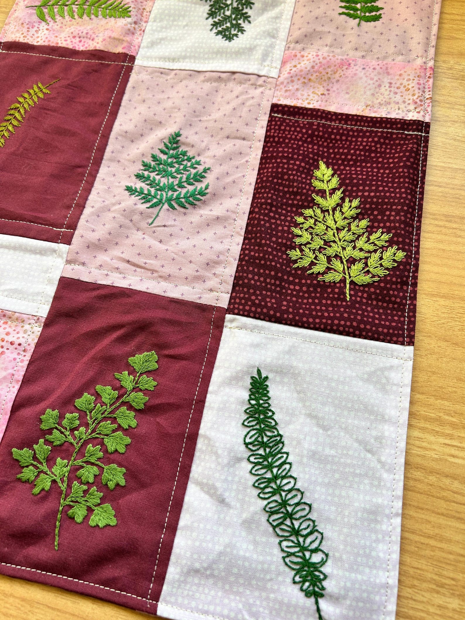 Ferns Embroidery Patterns - Stick and Stitch Botanical Embroidery - Etsy