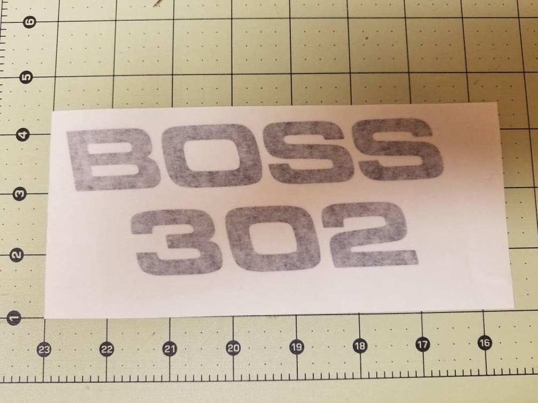 Boss 302 Ford Mustang Decal - Etsy