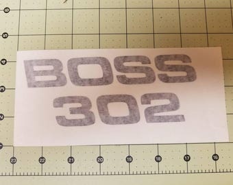 Mustang Boss 302 Decal - Etsy