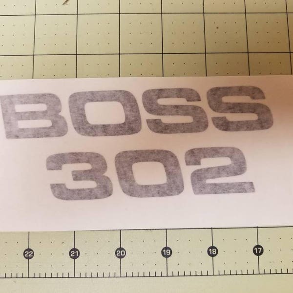 Mustang Boss 302 Decal - Etsy