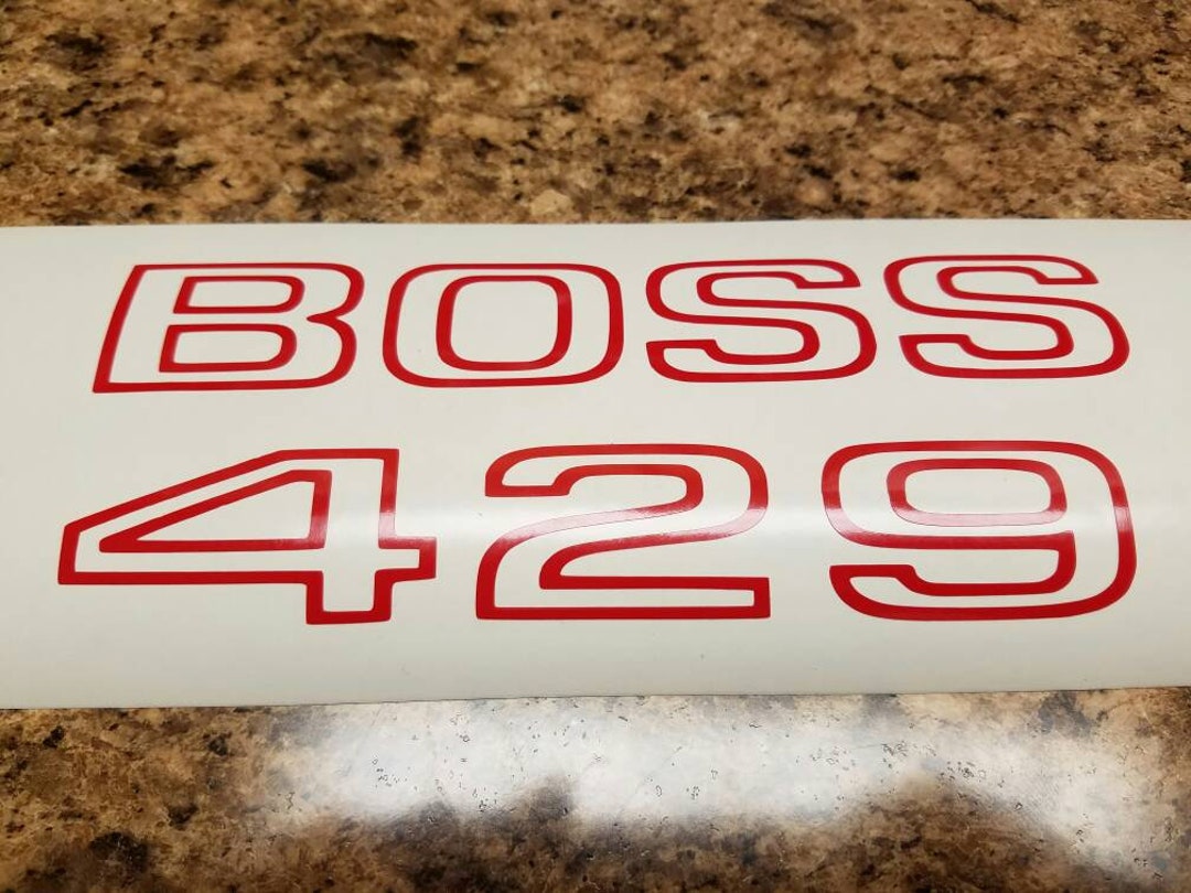 Boss 429 Mustang Diecut Decal - Etsy