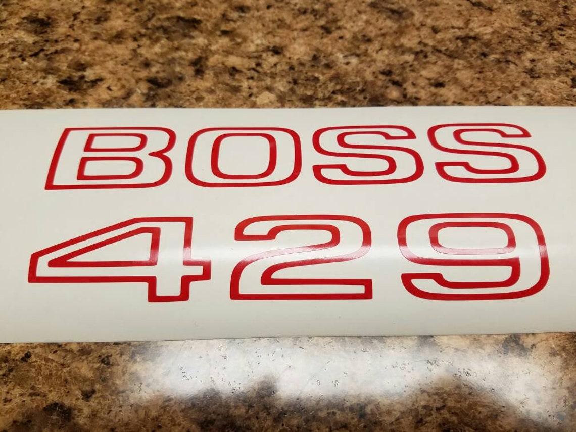 Boss 429 Mustang Diecut Decal - Etsy