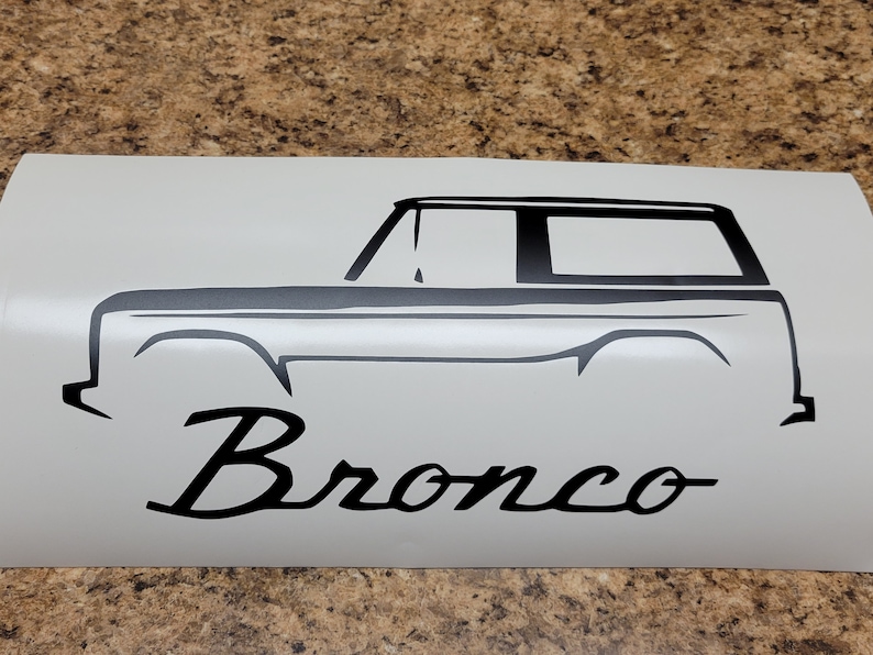 Ford Bronco Craft Stencil or Vinyl Decal - Etsy