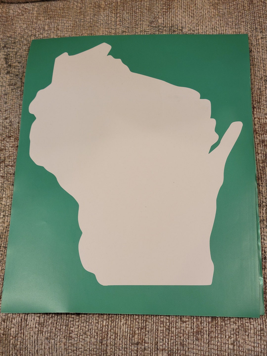Wisconsin State Outline Stencil. Free Shipping - Etsy