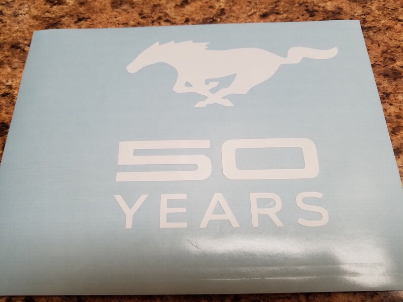 Mustang 50 Years Decal - Etsy