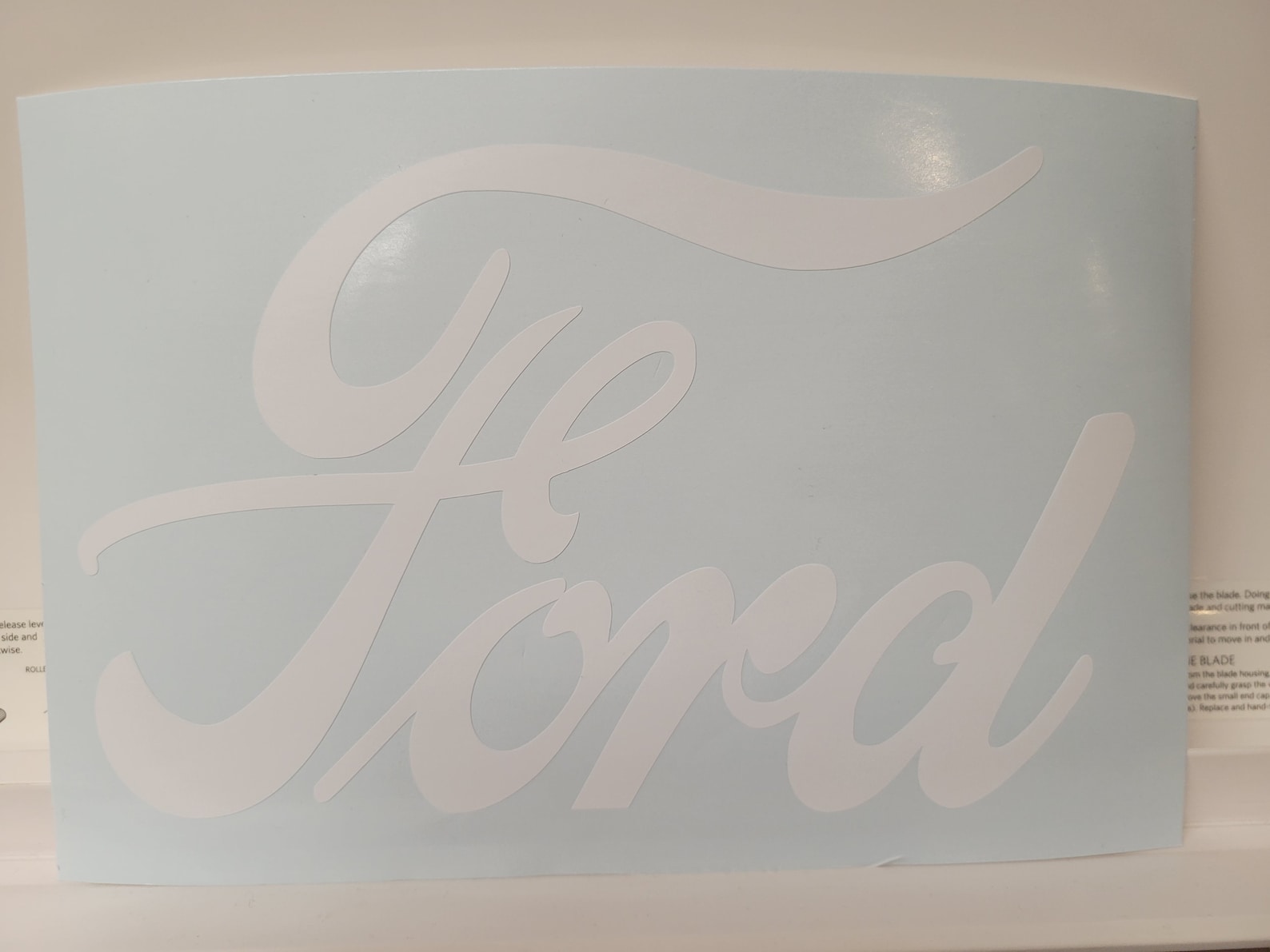 Ford Classic Script Lettering Die Cut Decal. Free Shipping. - Etsy
