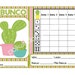 Buy 2 Get 1 Free CACTUS FIESTA Cinco De Mayo Bunco Set Score Card Table ...