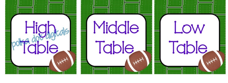 FOOTBALL Game Night Bunco Score Card Set Buy 2 Get 1 Free Sheet ...