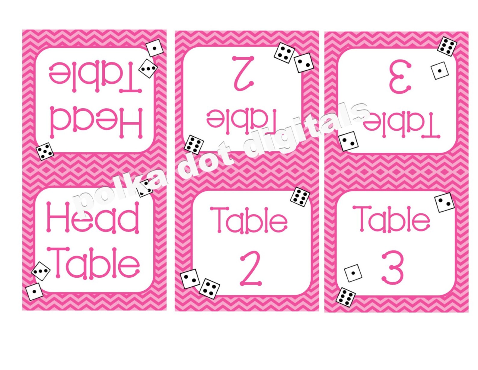 Buy 2 Get 1 Free Complete Set PINK CHEVRON Bunco Score Card Sheet ...