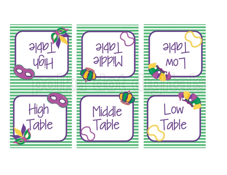 Buy 2 Get 1 Free MARDI GRAS Bunco Complete Set * Fat Tuesday Score Card ...