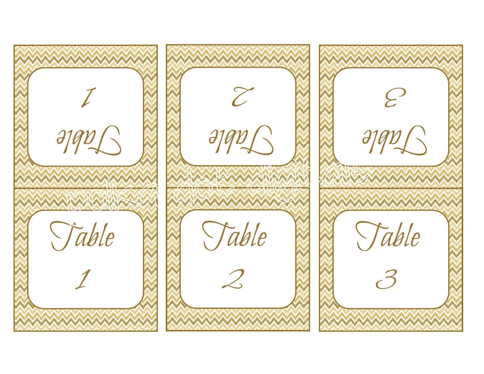 Buy 2 Get 1 Free Complete Set Metallic GOLD CHEVRON Bunco Score Card ...