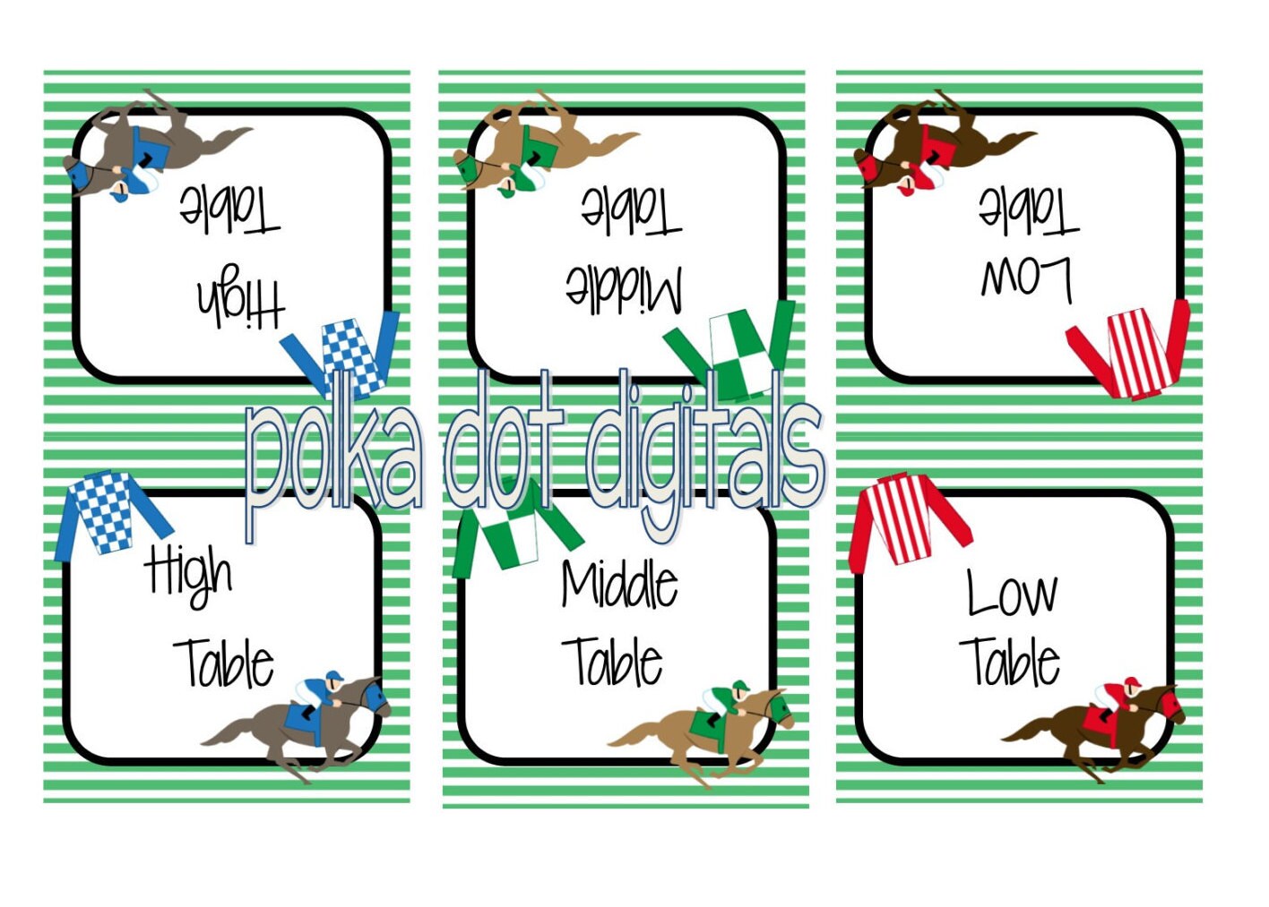 Buy 2 Get 1 Free off to the Races Kentucky Derby Bunco Score Card Sheet ...