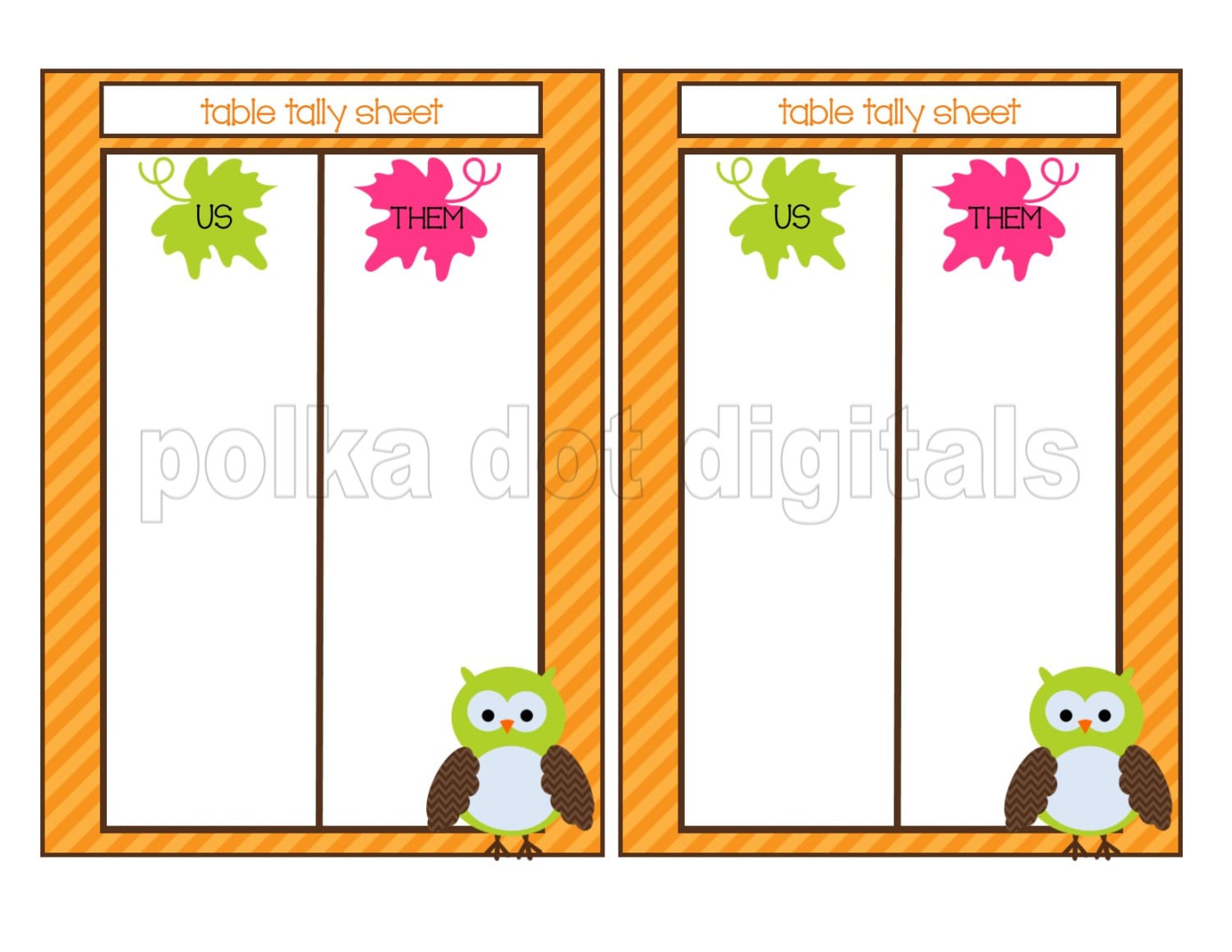 BUY 2 Get 1 FREE OWL Complete Set With Bunco Score Card Sheet Matching ...