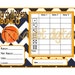 MARCH MADNESS Complete Set Bunco Score Card Sheet Table Numbers Tally ...