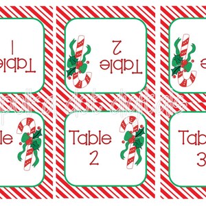 BUY 2 Get 1 FREE CHRISTMAS Candy Cane Complete Set Bunco Score Card ...