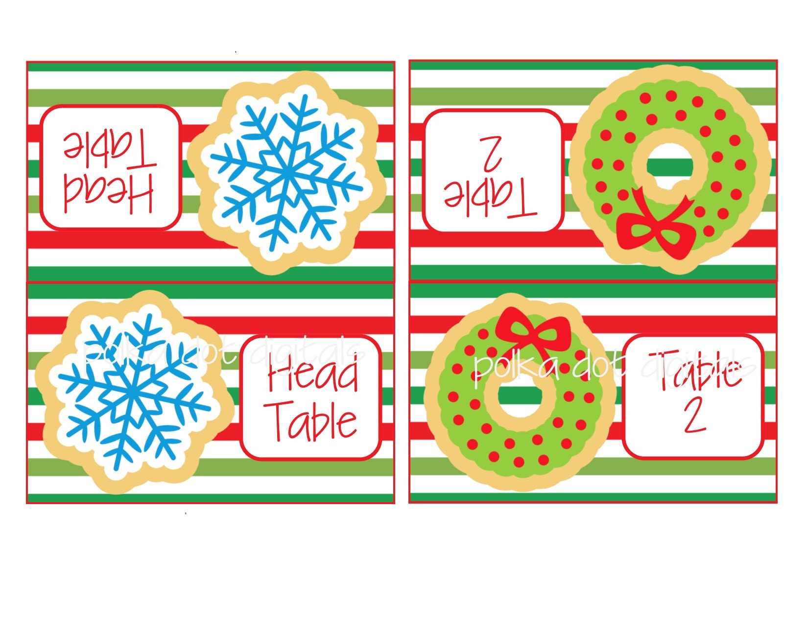 CHRISTMAS COOKIE Bunco Score Card Sheet Table Numbers Tally Sheets ...