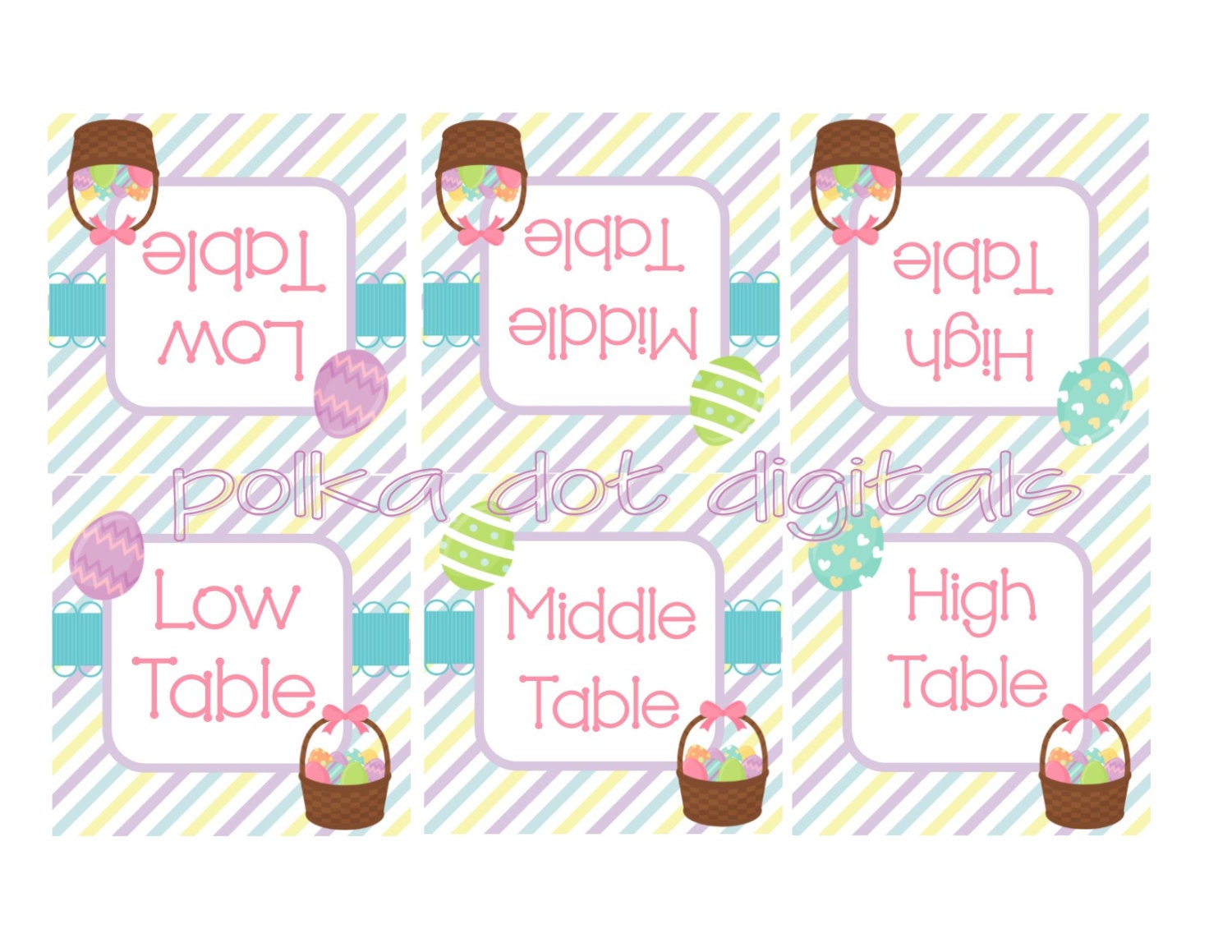 Buy 2 Get 1 Free EASTER EGG Complete Set Bunco Score Card Sheet With ...