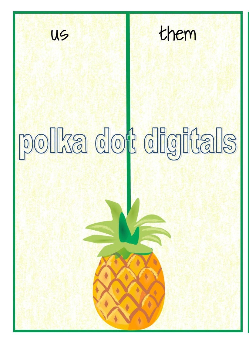 PINEAPPLE Bunco Set * Score Card Sheet * Matching Table Numbers * Tally ...